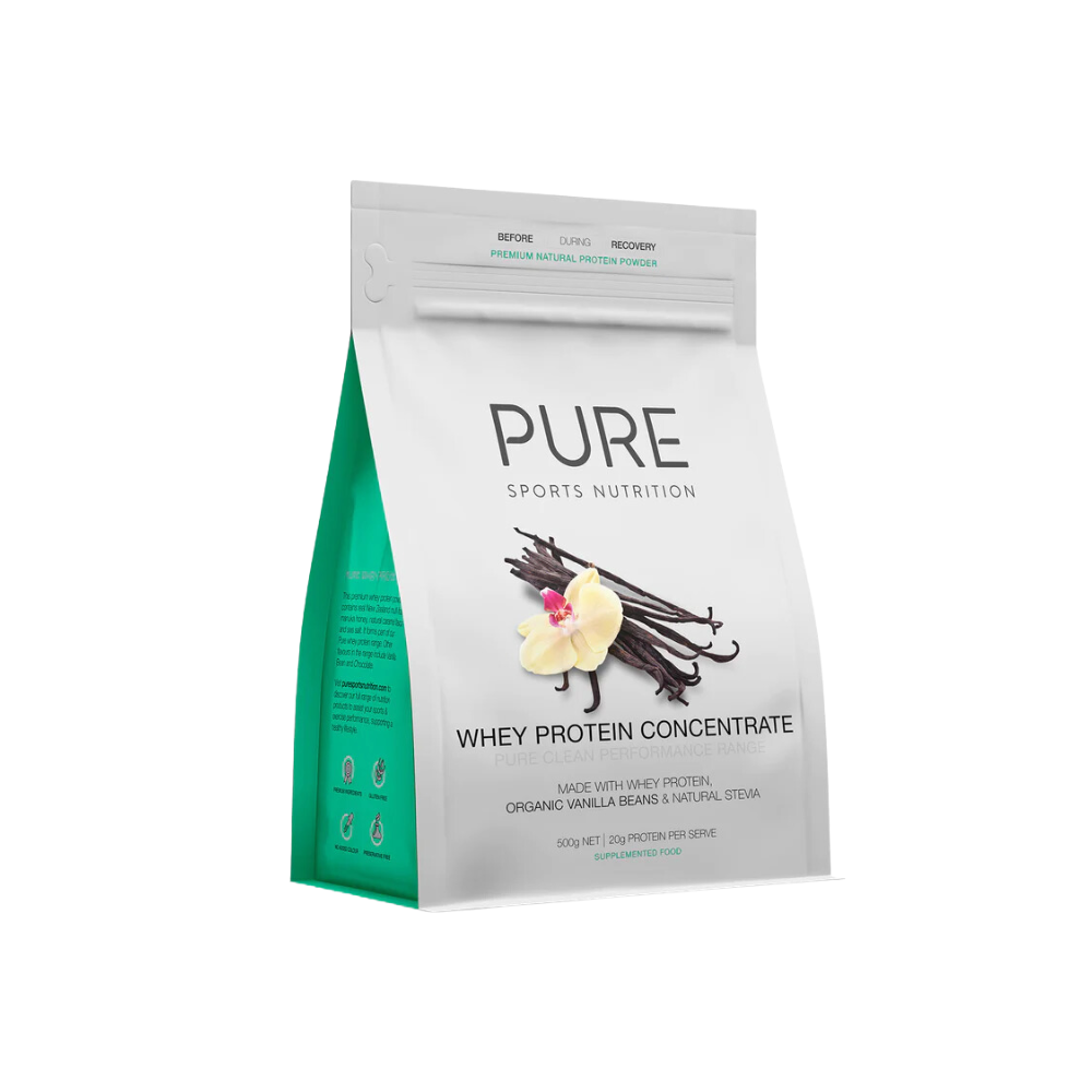 Pure Whey Protein Concentrate 500g Vanilla – The Frontrunner Timaru